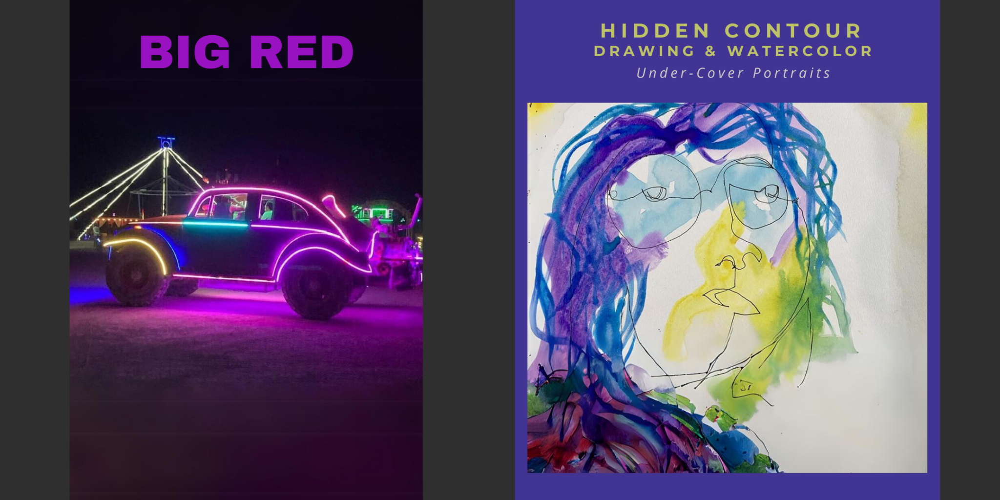 Canal Convergence: Under-Cover Portraits: Hidden Contour Drawing ...